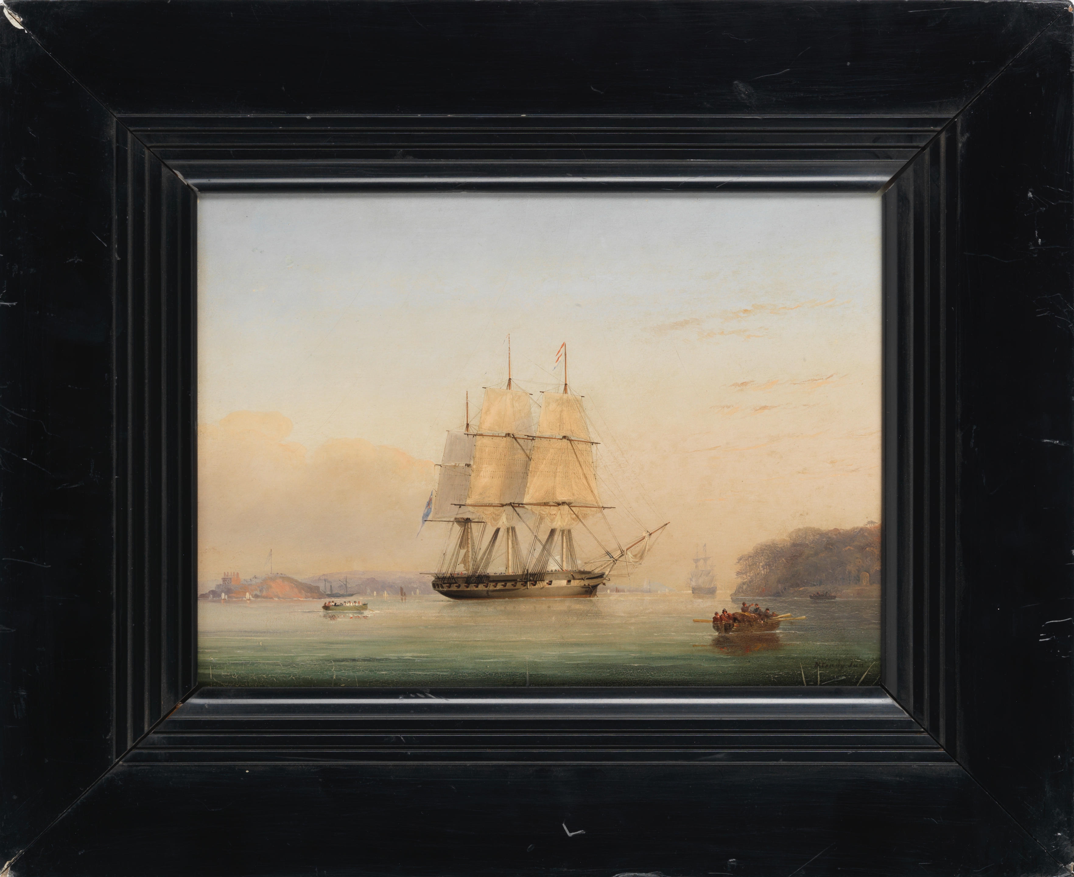 Nicholas Matthew Condy | A Royal Navy frigate at anchor in Plymouth ...