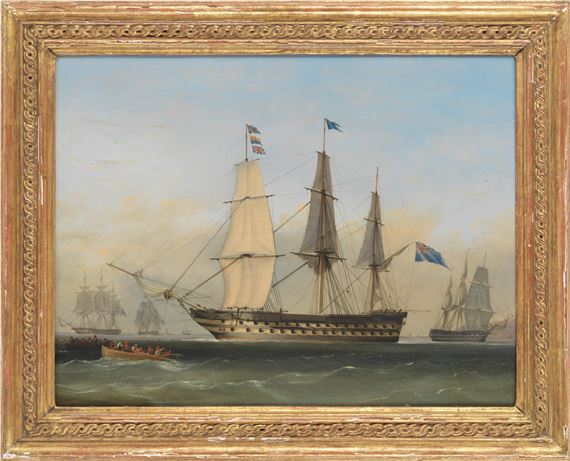 Nicholas Matthew Condy | HMS Canopus off the coast | MutualArt