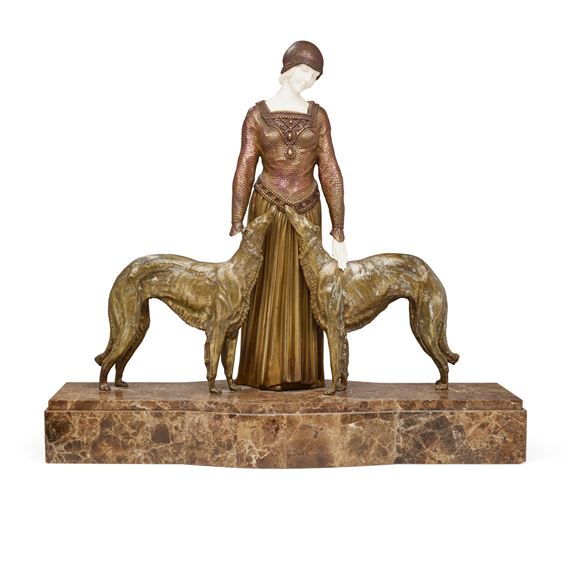 Demétre H. Chiparus | AN ART DECO STYLE COLD PAINTED BRONZE AND FAUX ...