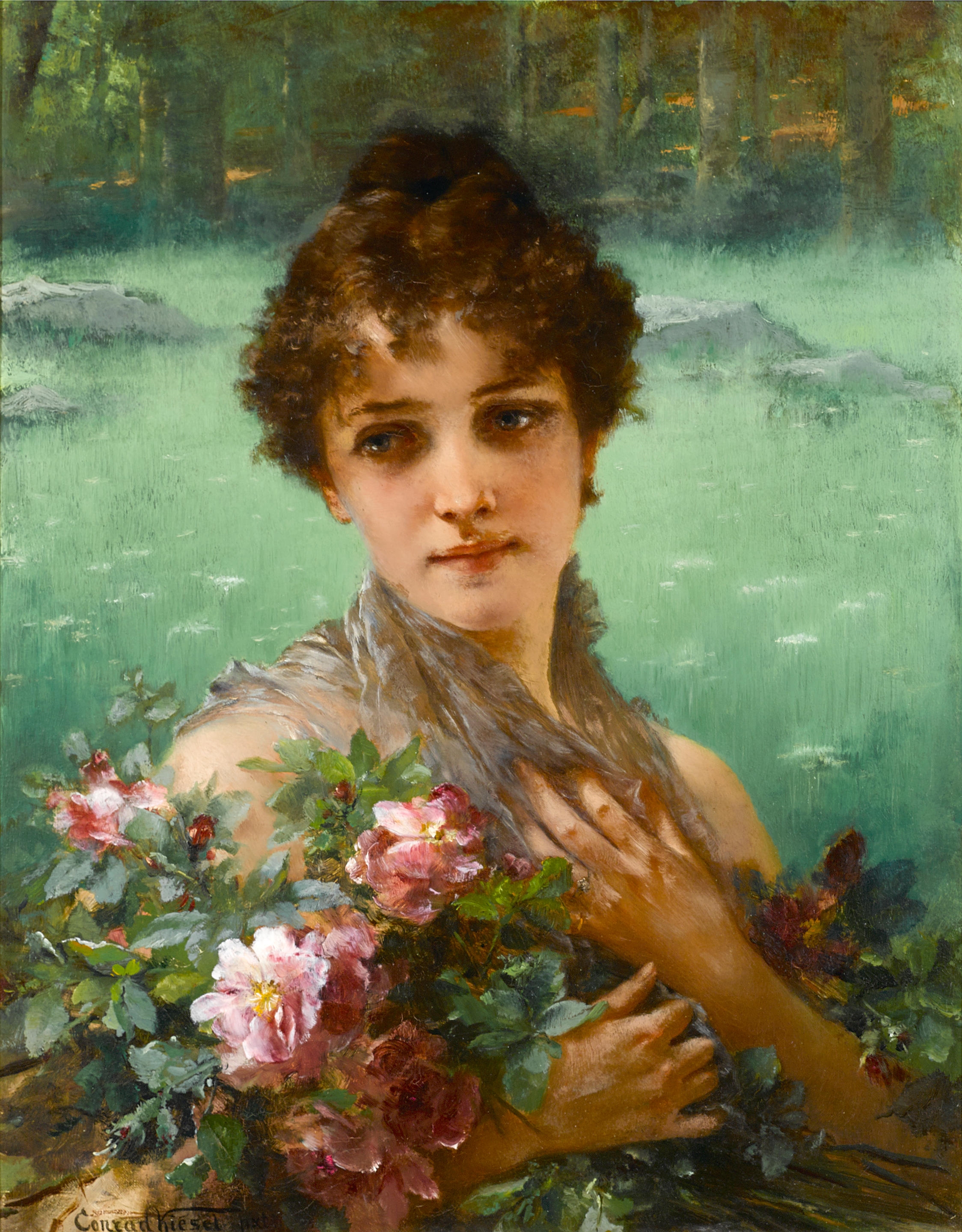 Conrad Kiesel | The wild roses | MutualArt
