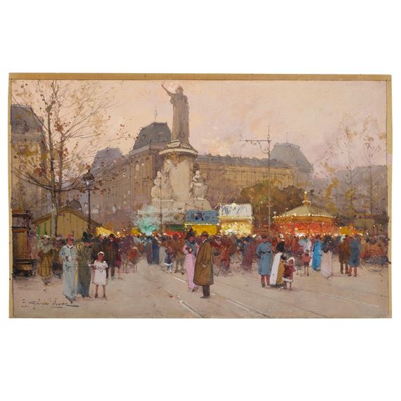 Eugène Galien-Laloue | La Place du Republic, Paris | MutualArt