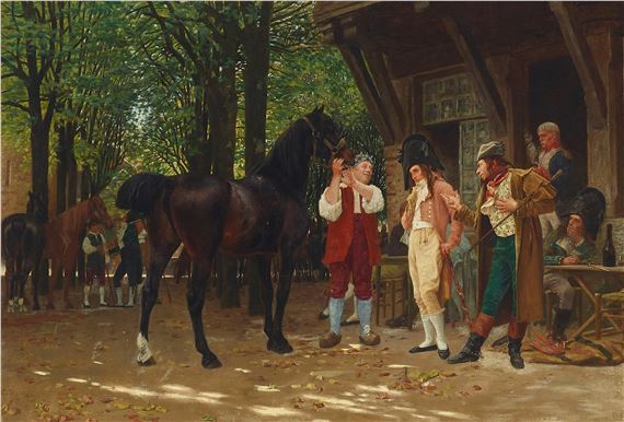 Charles Édouard Delort | THE PROPOSAL (1841) | MutualArt