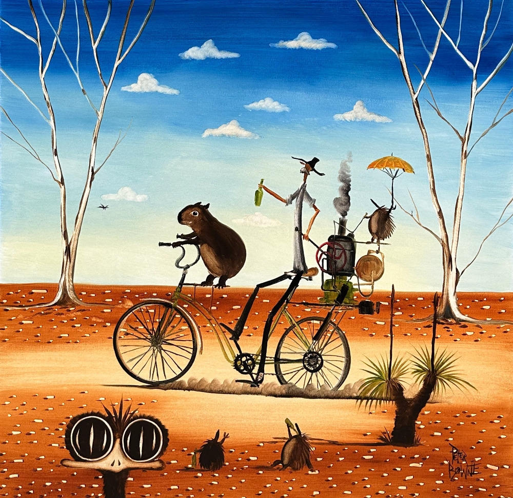 Peter Browne | Outback Travellers | MutualArt