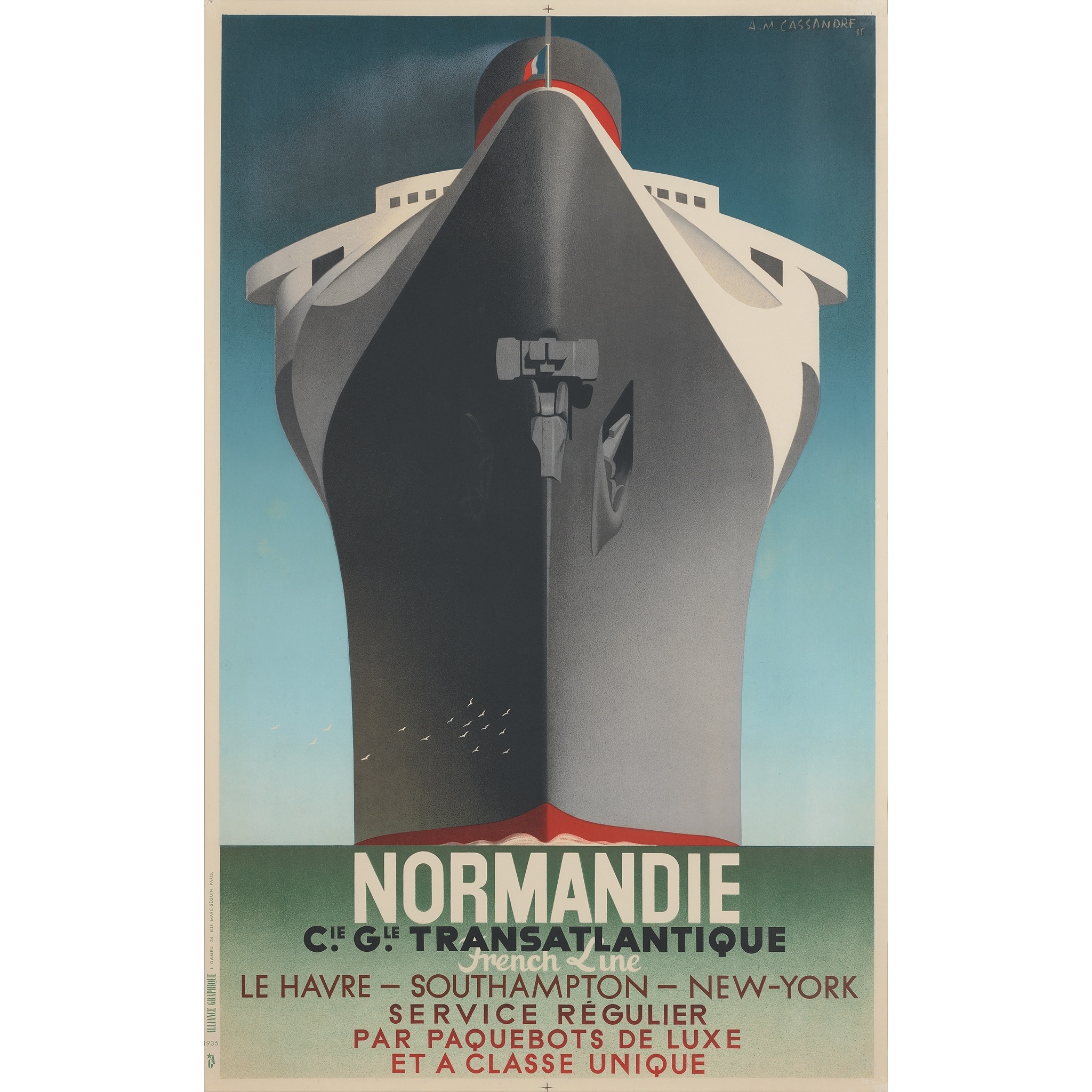 A.M. Cassandre | Normandie (1935) | MutualArt