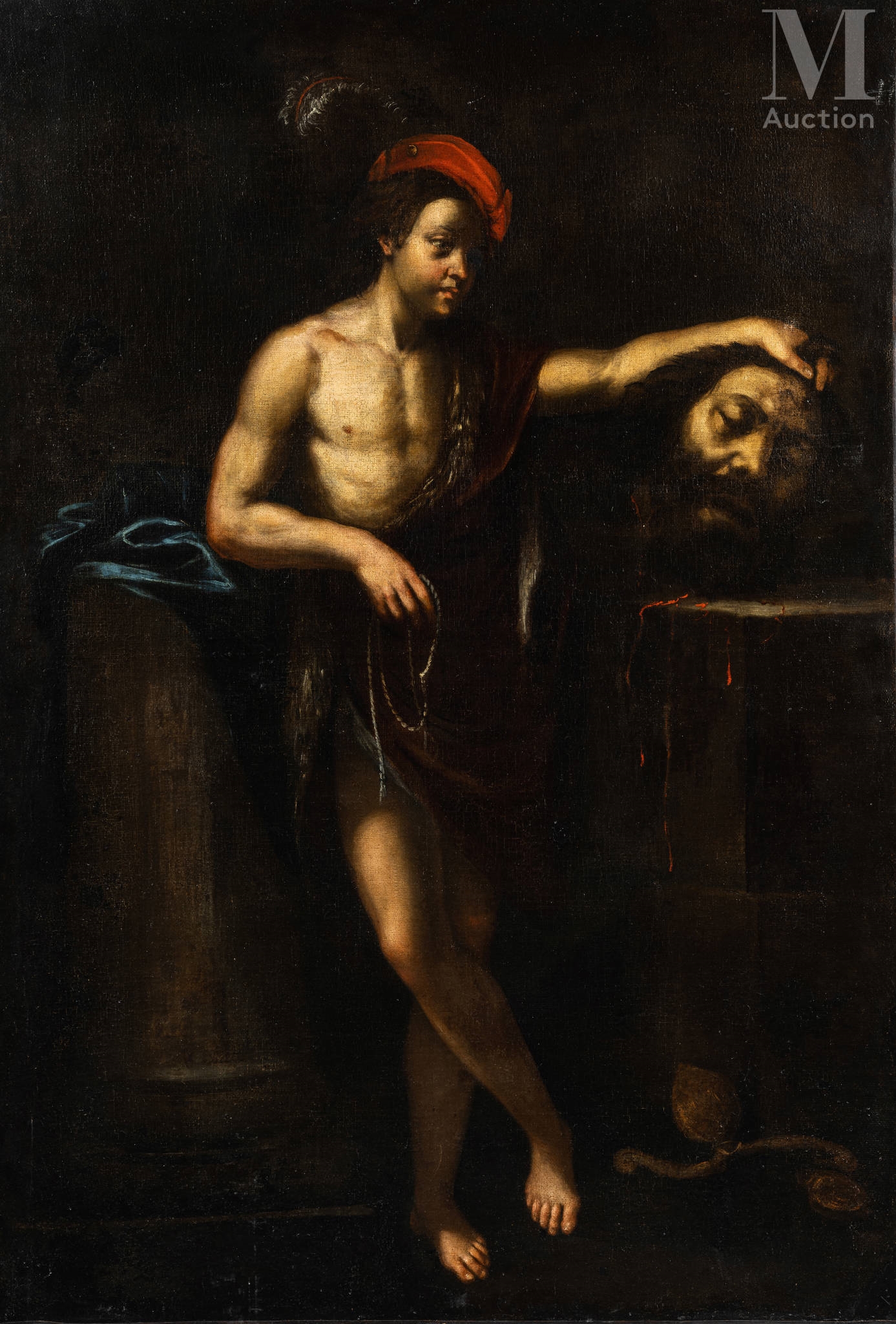 Roman School, 17th Century | David et Goliath | MutualArt