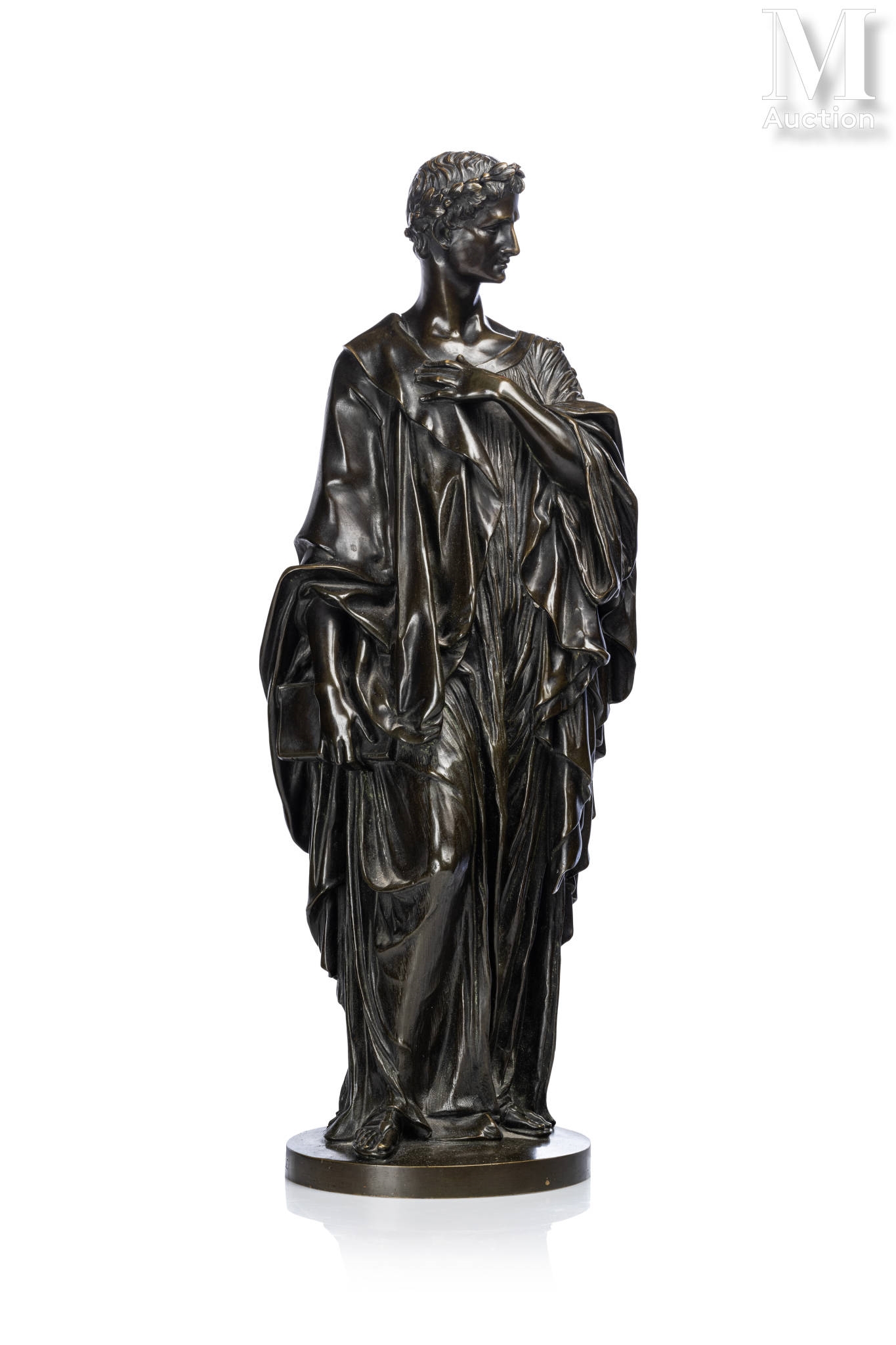 Emile-Victor Blavier | Virgile en toge, tenant l’Enéide | MutualArt