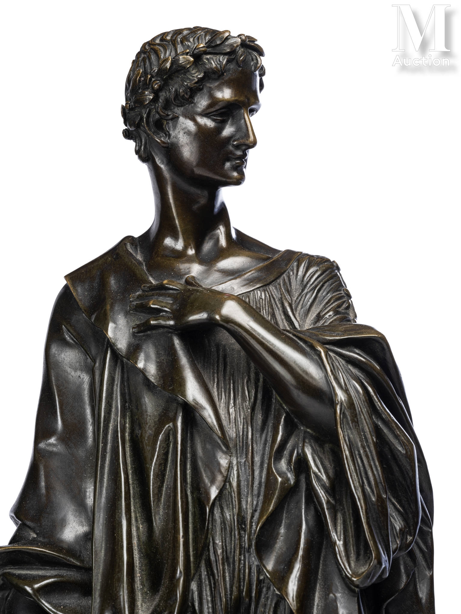 Emile-Victor Blavier | Virgile en toge, tenant l’Enéide | MutualArt