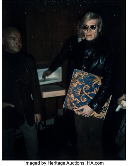 Andy Warhol | Self-portrait with a Presentation Book and (1971) | MutualArt