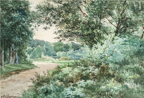 Auguste Allonge | Paysage de la forêt de Fontainebleau | MutualArt