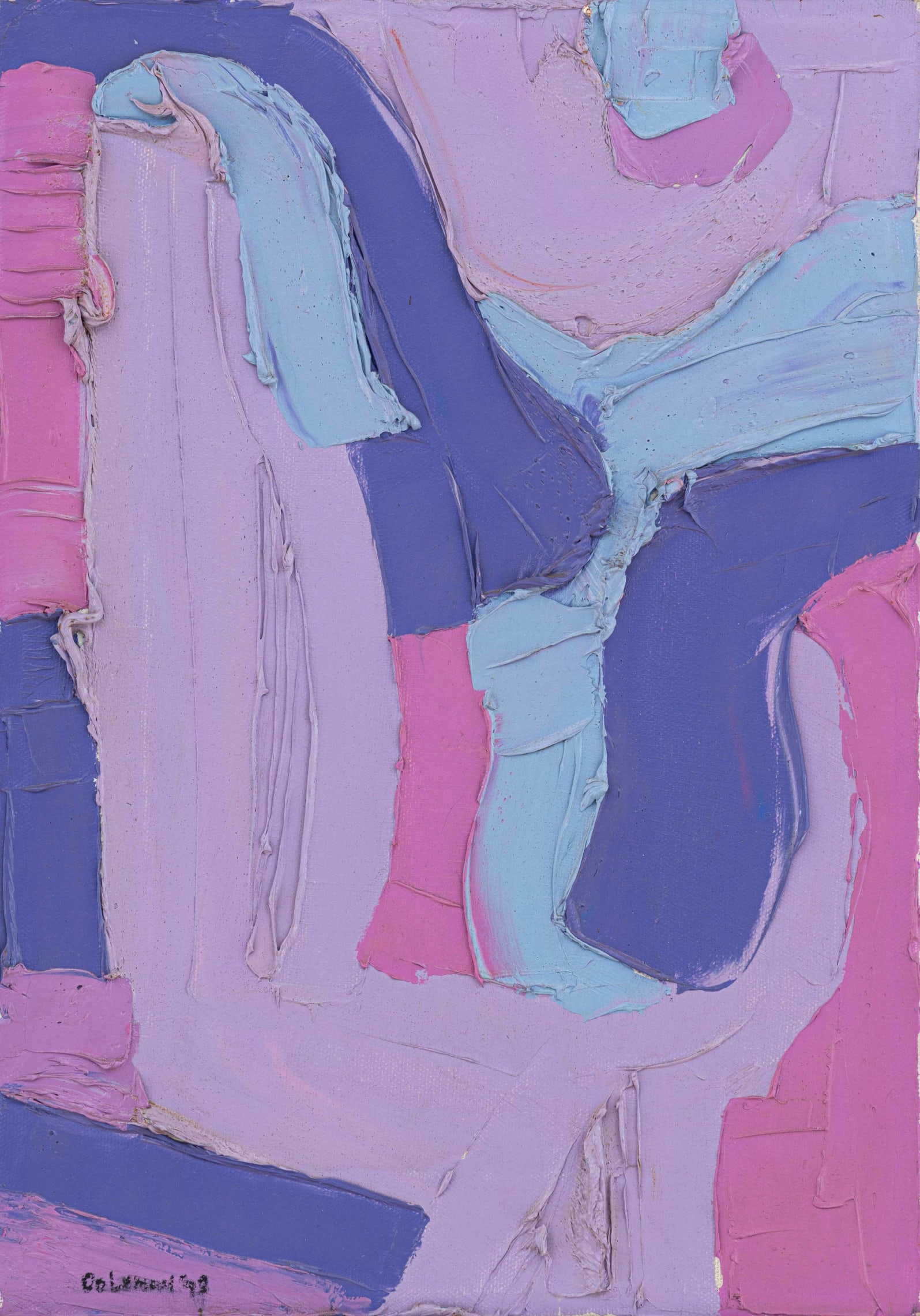 Trevor Coleman | Pink and Purple Abstract | MutualArt