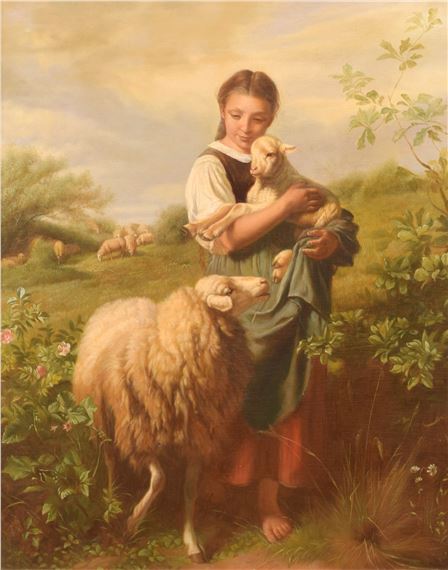 Johann Baptist Hofner | The Shepherdess | MutualArt