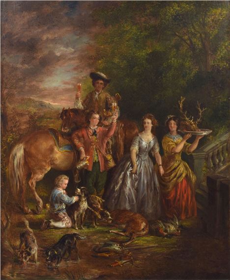 Edwin Frederick Holt | The Family Hunting Party (1863) | MutualArt