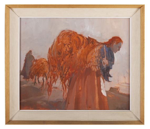 Cecil Maguire | Maire Ruadh, Gathering Ribbonweed, Aranmore | MutualArt