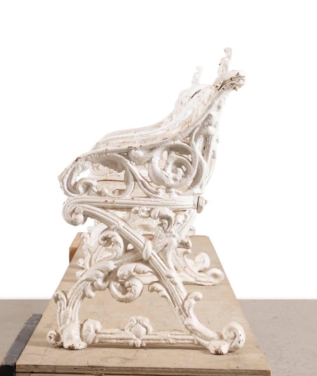 John Riley | PAIR JOHN F. RILEY CHARLESTON CAST IRON BENCHES | MutualArt