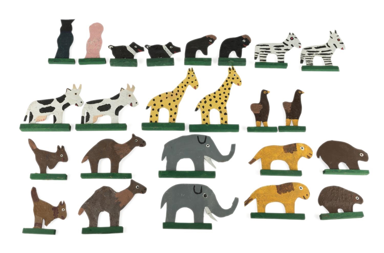 Tubby Brown | TUBBY BROWN FOLK ART NOAH'S ARK WITH ANIMALS | MutualArt