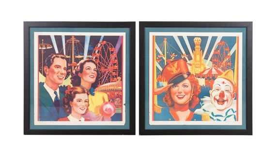 Bill Lynch | TWO BILL LYNCH CARNIVAL POSTERS | MutualArt