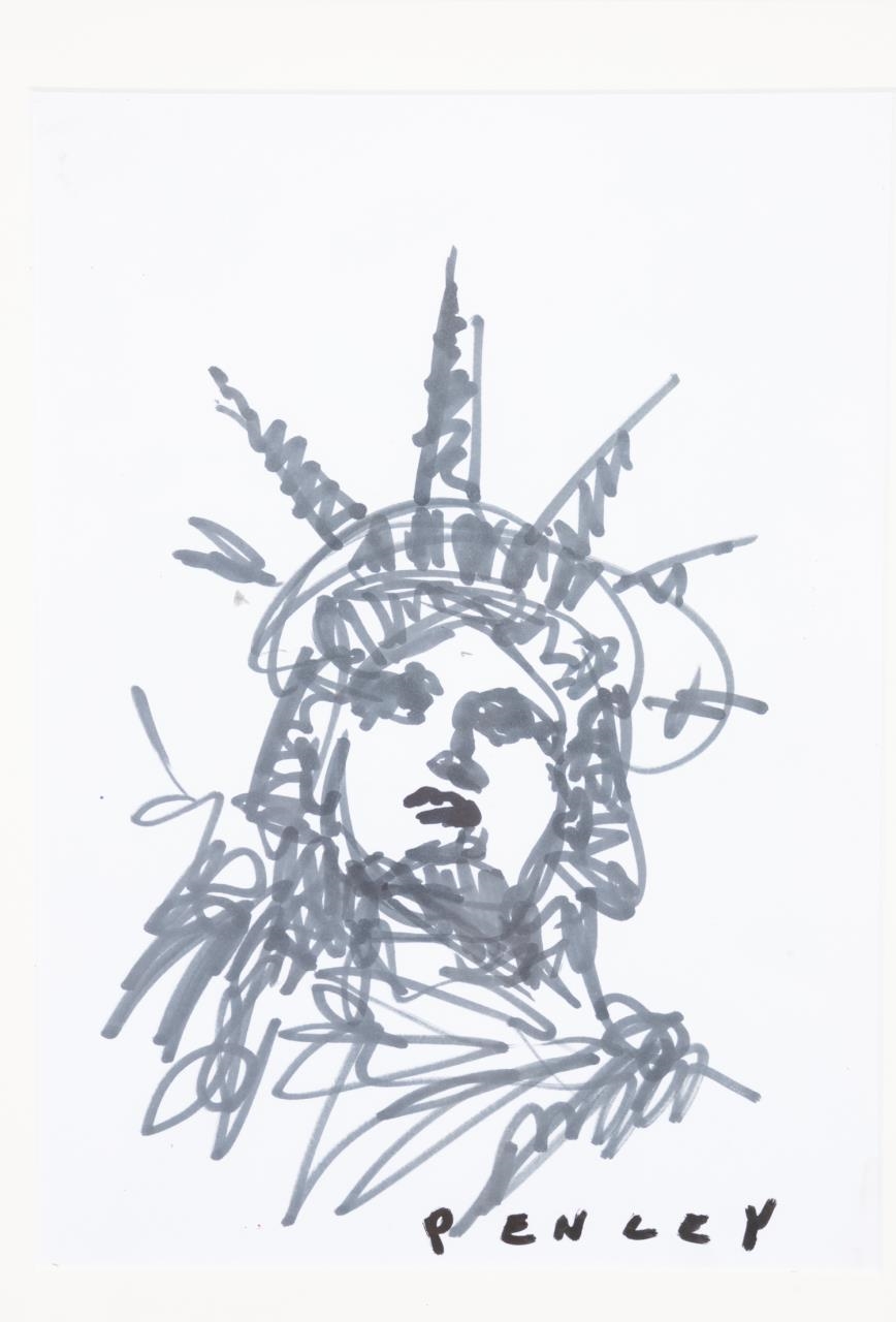 Steve Penley | Sketch of Statue of Liberty (1964) | MutualArt