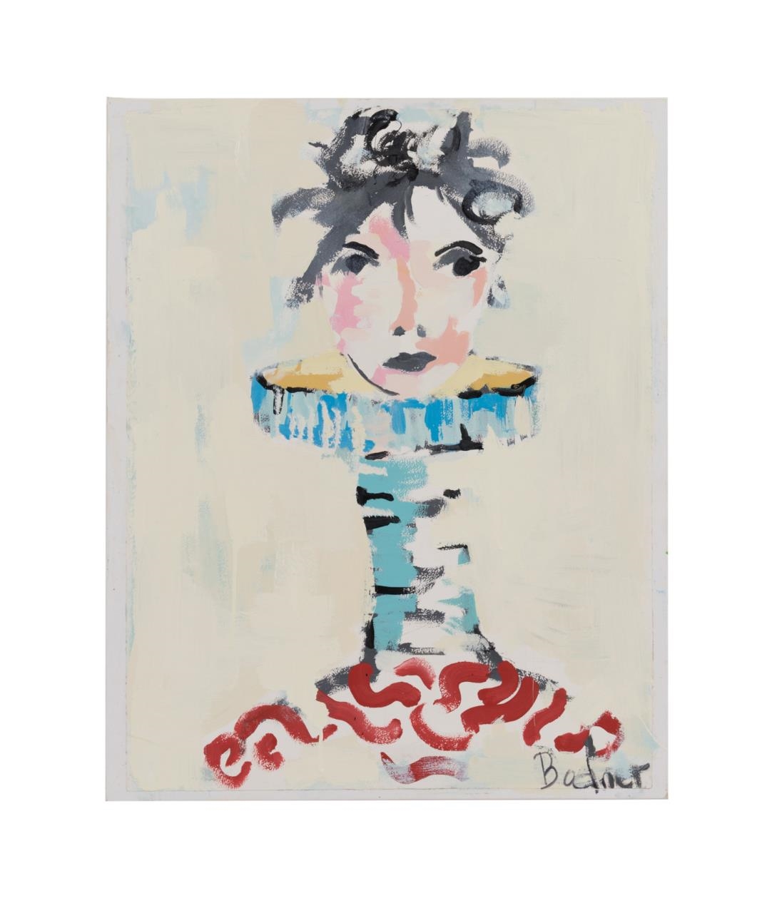 Gary Bodner, 20th Century | Long Neck Portrait | MutualArt