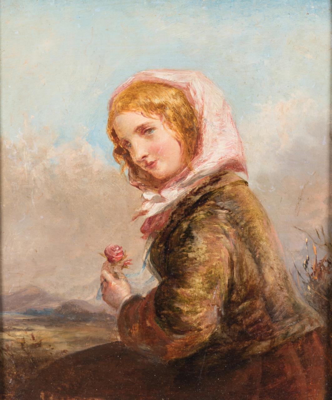 European School | 19TH C. EUROPEAN SCHOOL PORTRAIT OF A YOUNG WOMAN (19 ...