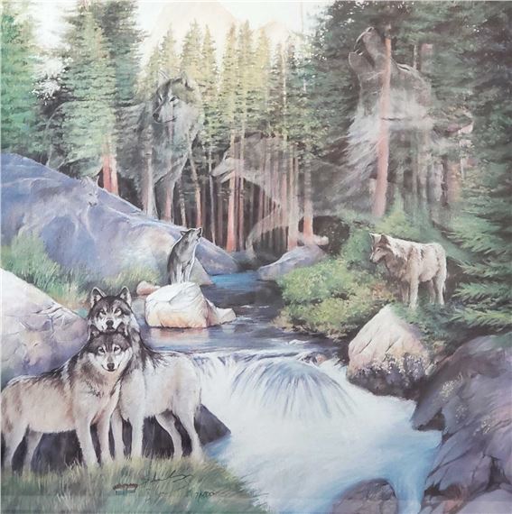 Budd Sherrick | Spirit Of The Wolf | MutualArt