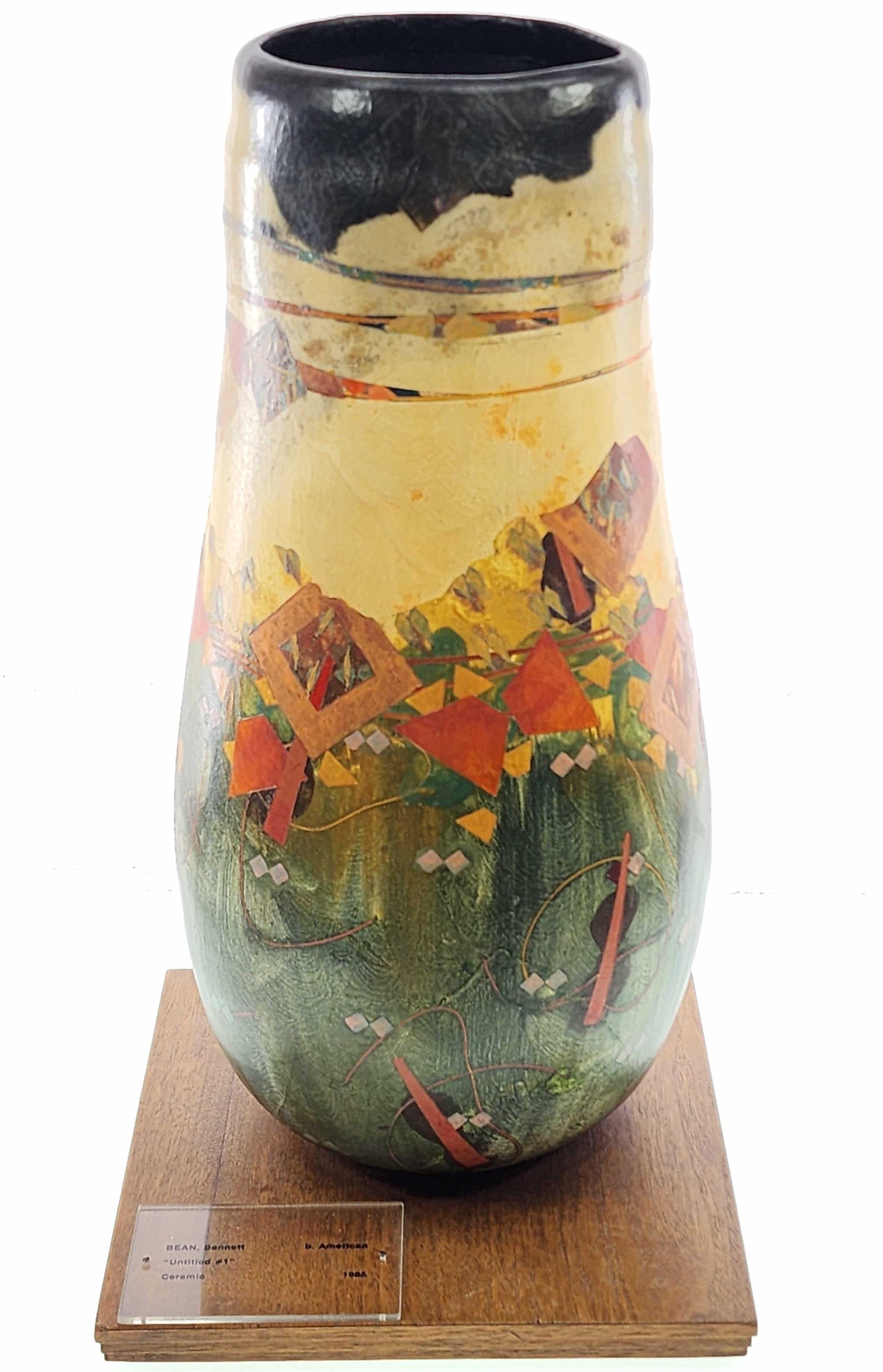 Bennett Bean | Pottery Art Vase (1985) | MutualArt