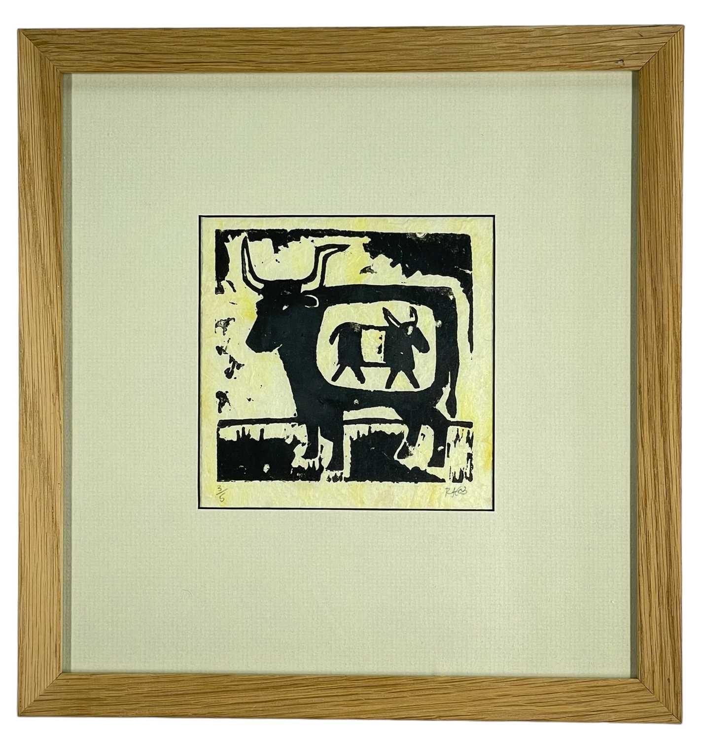 Ruth Jên | bull and calf | MutualArt