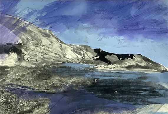 Ronald Lowe | coastal scene with peninsula | MutualArt