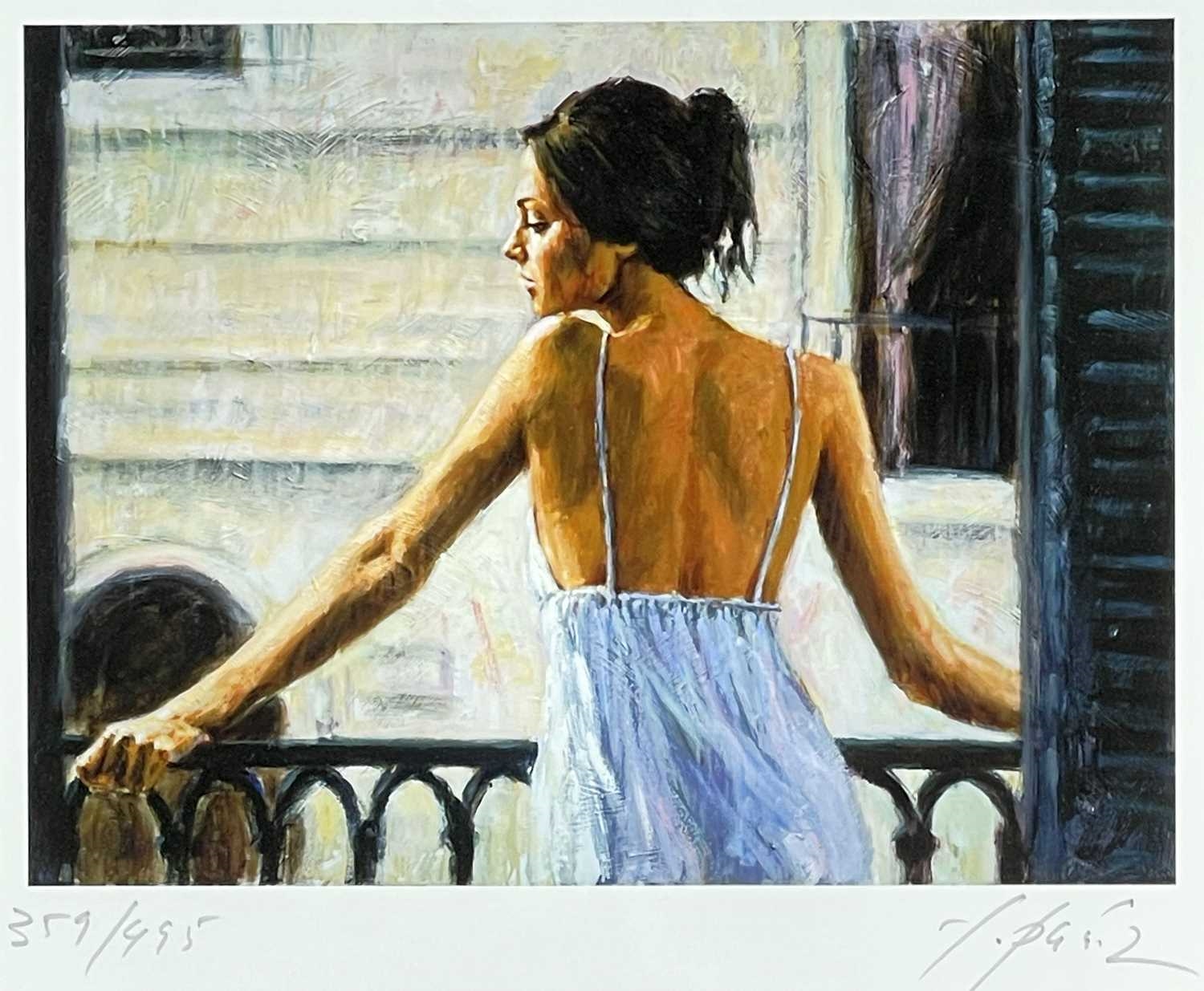 Fabian Perez | Balcony at Buenos Aires II | MutualArt