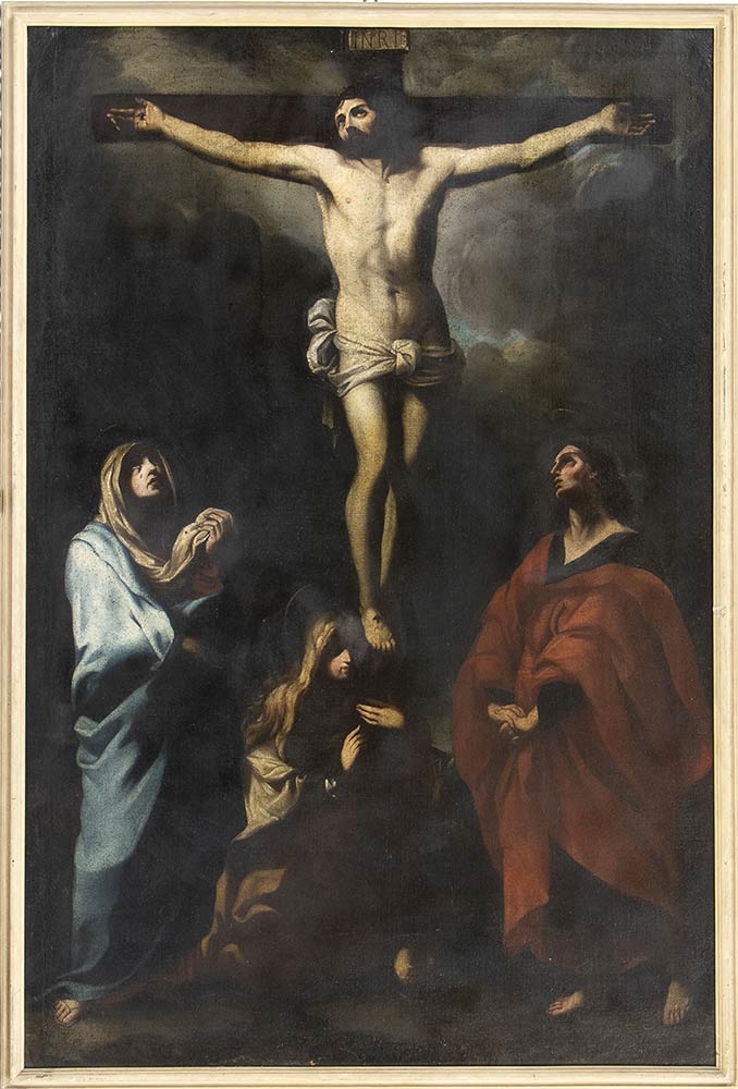 Guido Reni | Crucifixion with the Virgin, Saint John the Evangelist and Mary Magdalene (17th ...