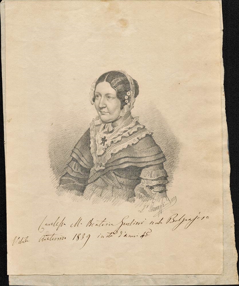 Luigi Premazzi | a) Portrait of Countess Beatrice Giulini born ...