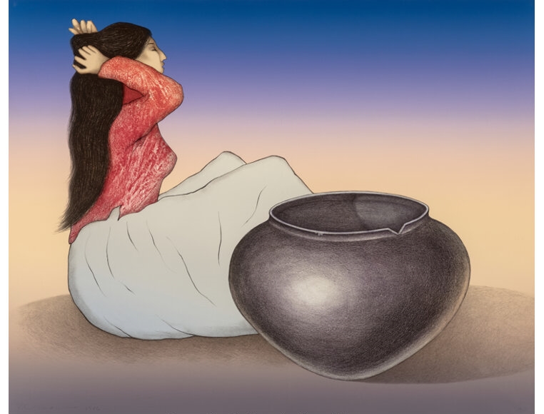 R.C. Gorman | Pueblo Jar (1986) | MutualArt