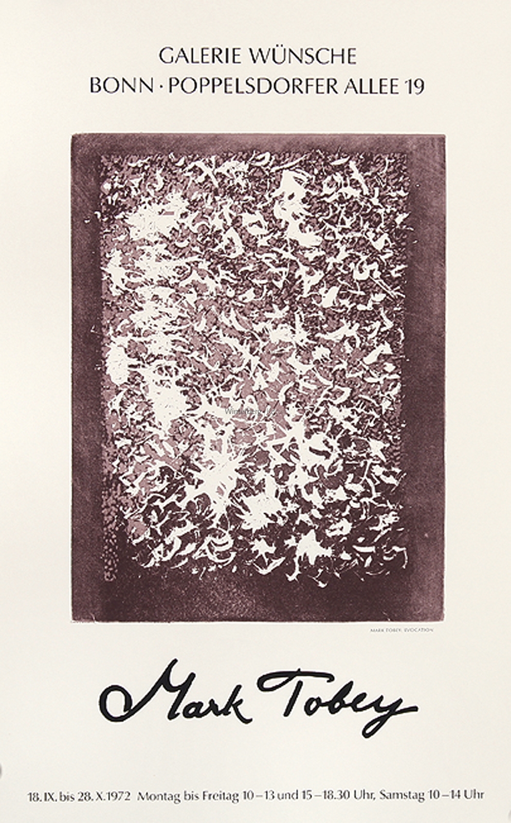 Mark Tobey | Evocation. (1970) | MutualArt
