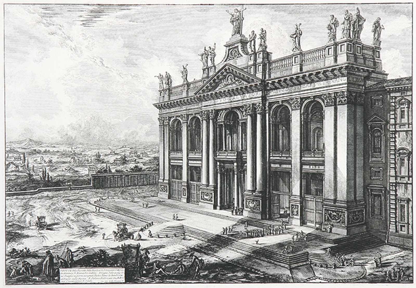 Giovanni Battista Piranesi Veduta Della Facciata Della Basilica Di