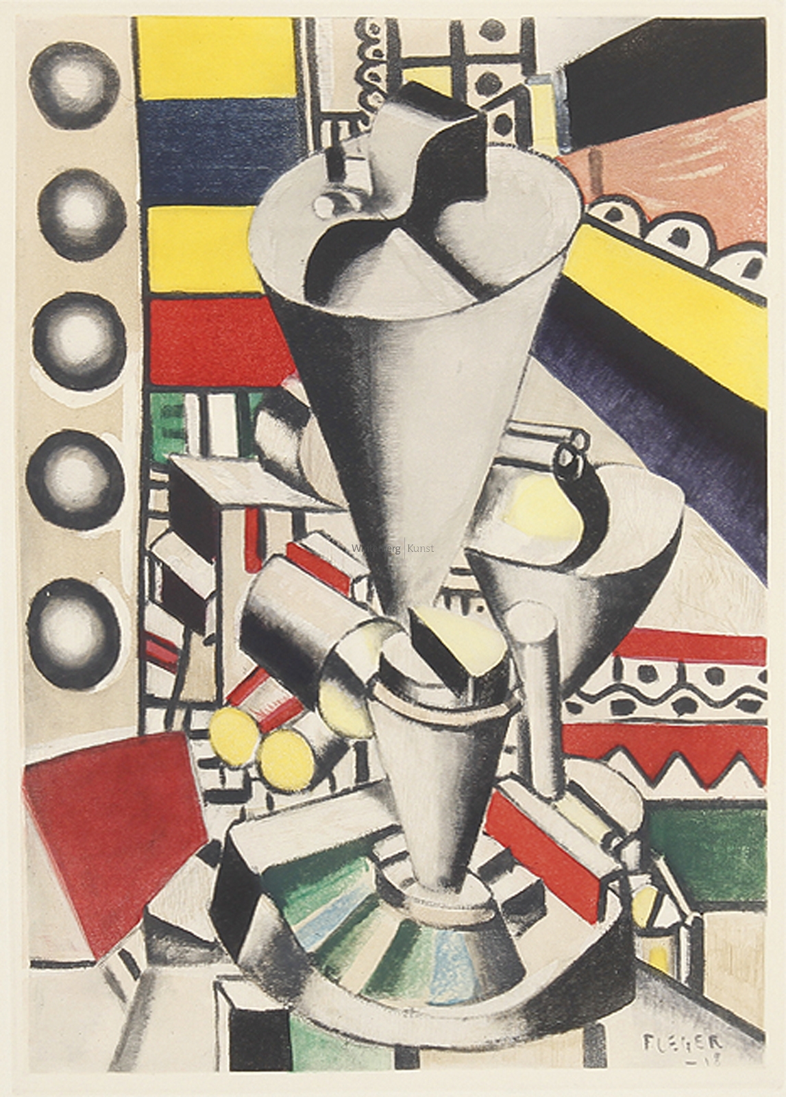 Fernand Léger | Eléments mécaniques. (1918) | MutualArt