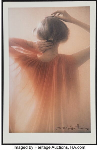 David Hamilton | Woman in Orange Dress (1981) | MutualArt