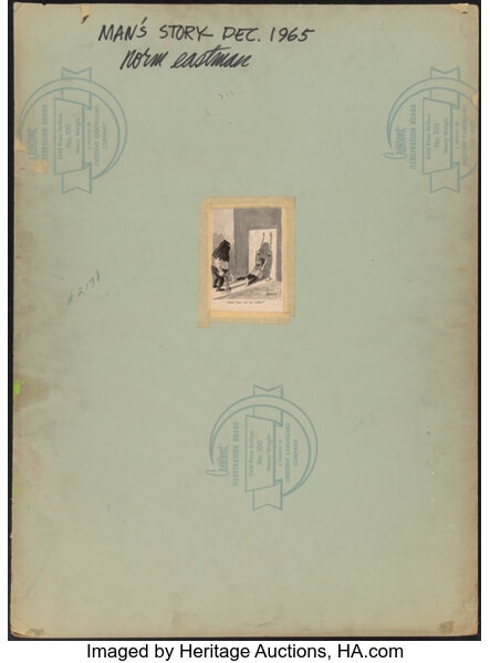 Norm Eastman | The Escape, Man's Story magazine cover, (1965) | MutualArt