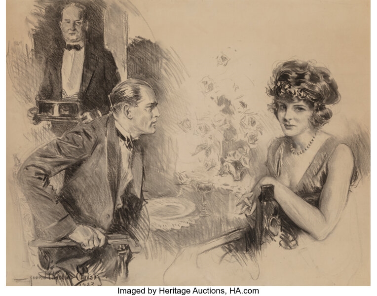 Howard Chandler Christy | Woman Wearing Winged Tiara | MutualArt