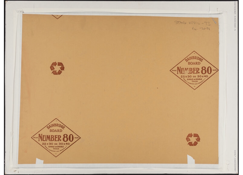 Samson Pollen | Stag magazine interior illustration (1973) | MutualArt