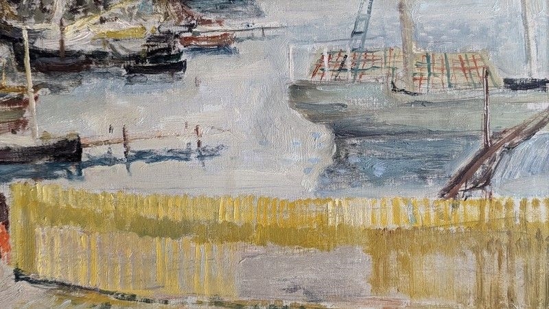 Édouard-Georges Mac-Avoy | Port en Méditerranée, 1942 (1942) | MutualArt