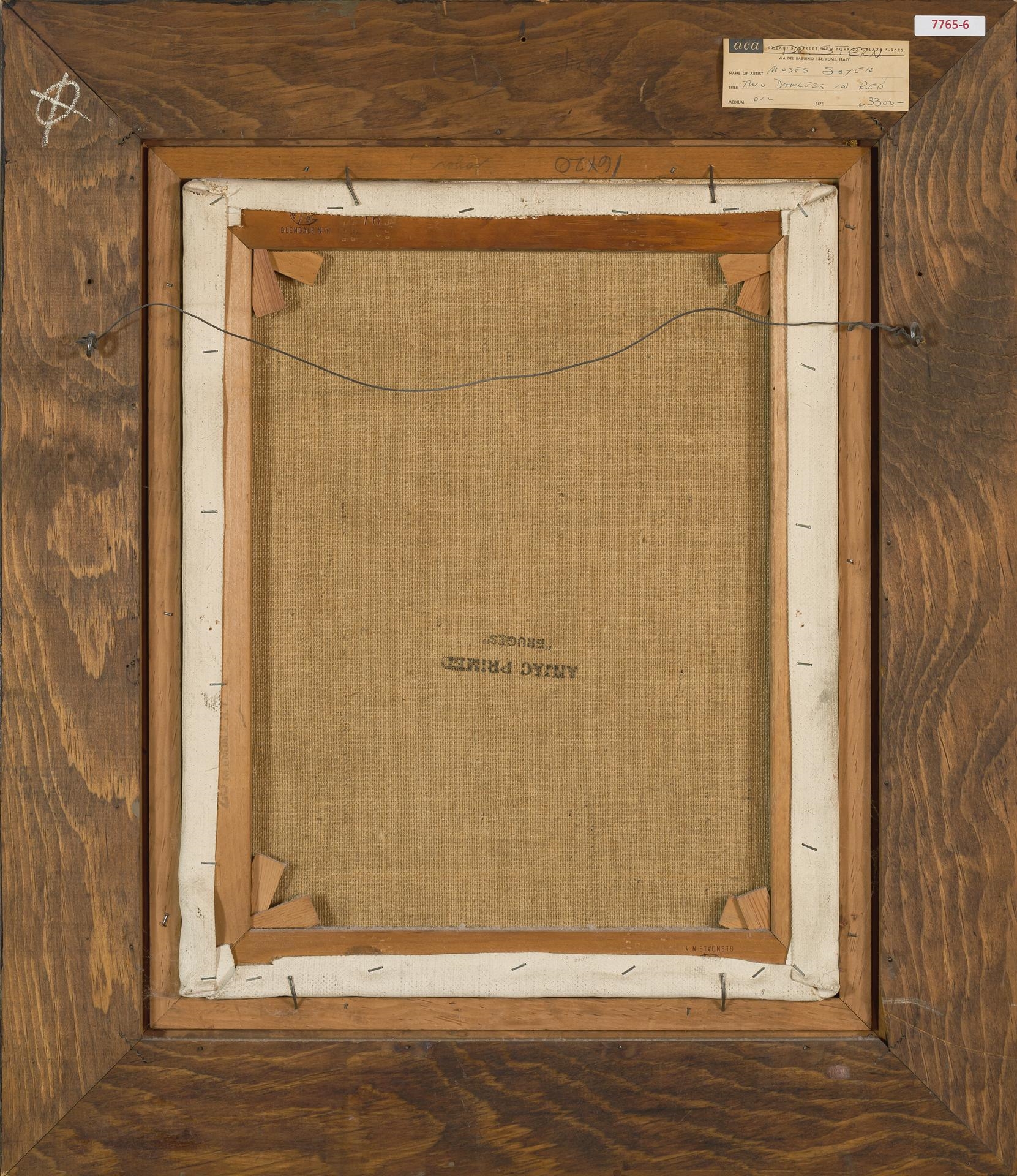 Moses Soyer | Two Seated Dancers | MutualArt