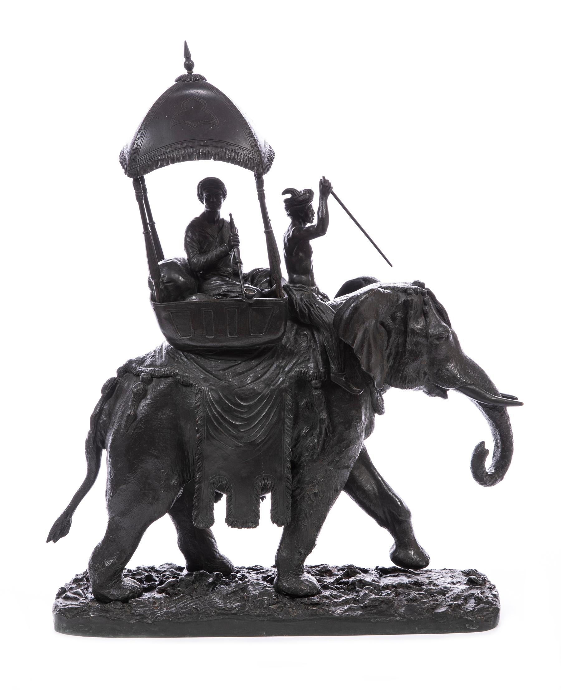 Christophe Fratin | Elephant with Howdah and Rider | MutualArt