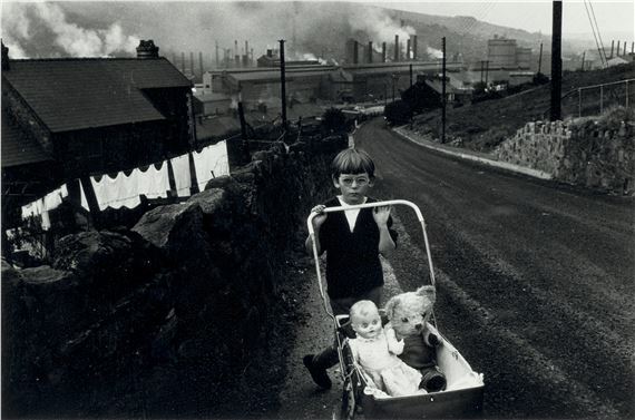 Bruce Davidson | Welsh Boy with Stroller (1965) | MutualArt