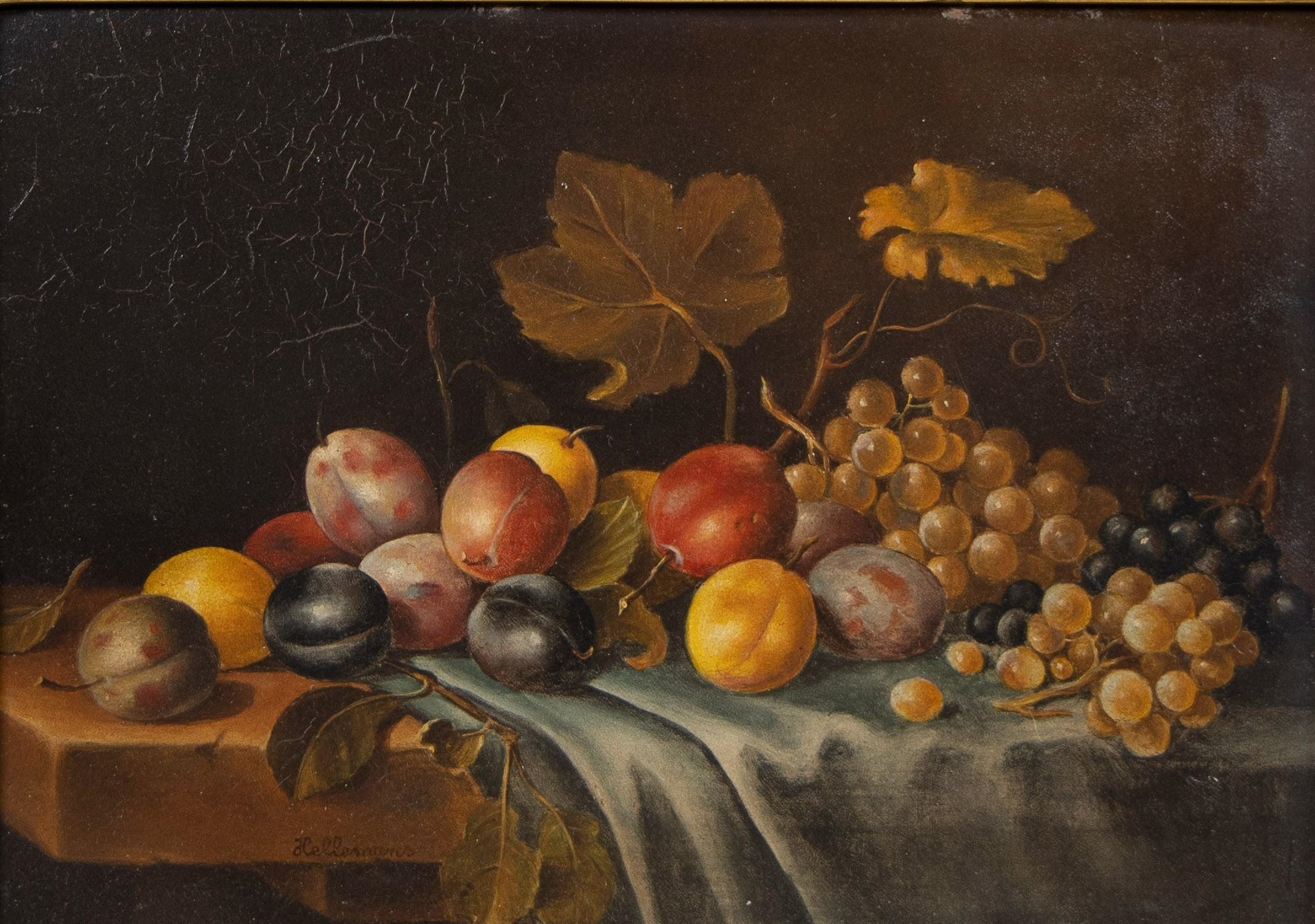 Jeanne Marie Joséphine Hellemans | Still life with grapes | MutualArt