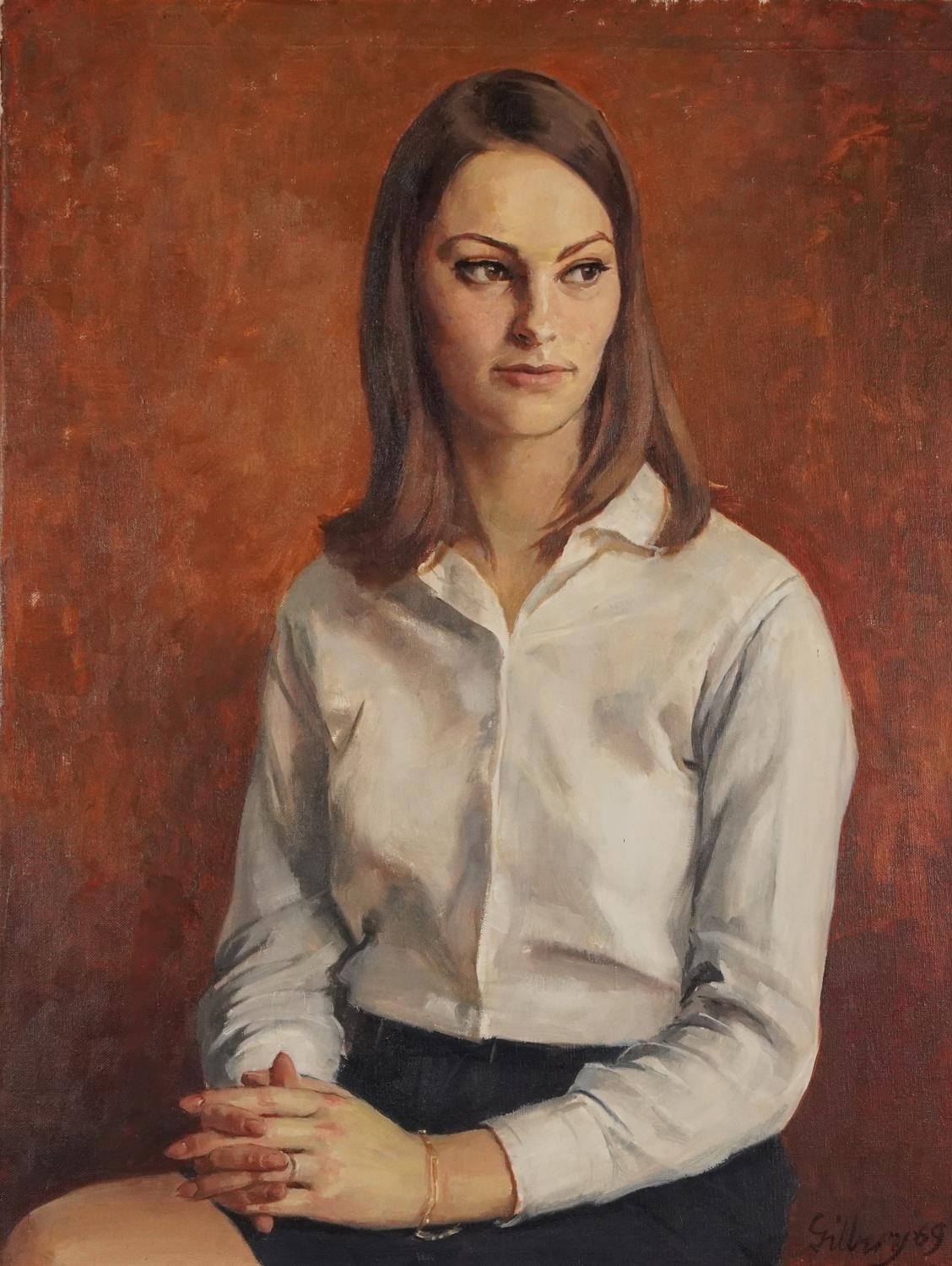 Michael Gilbery | Portrait of a seated female (1969) | MutualArt