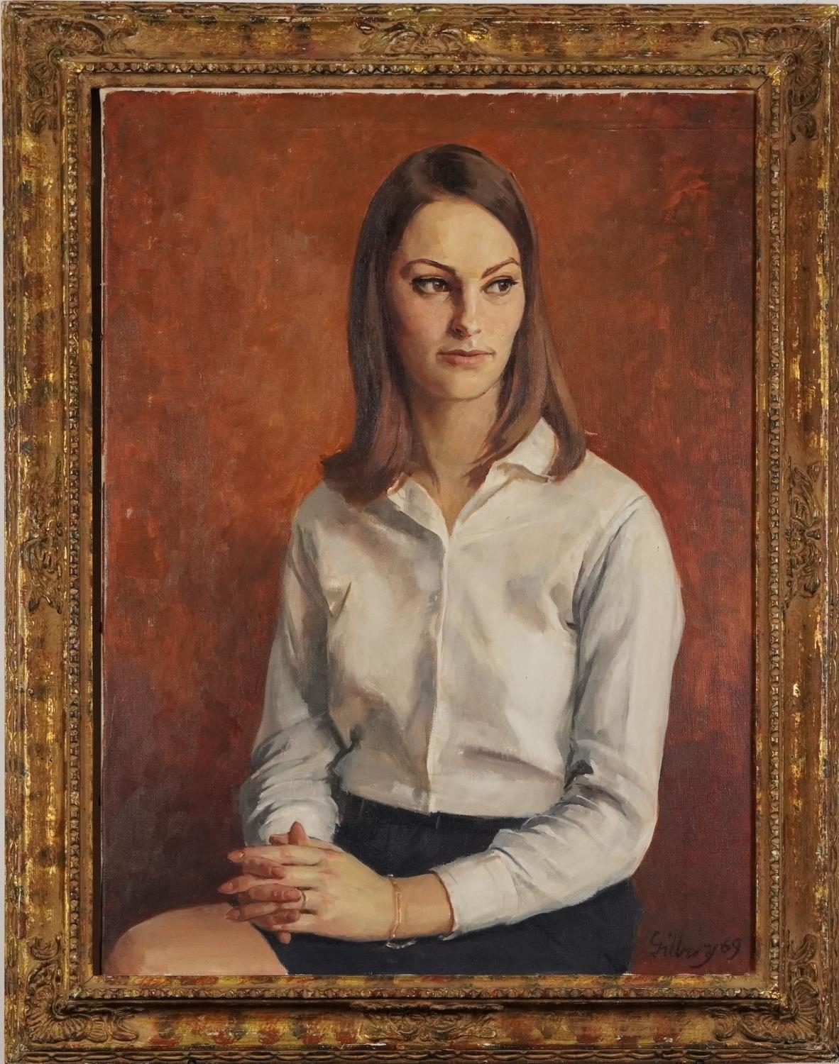 Michael Gilbery | Portrait of a seated female (1969) | MutualArt