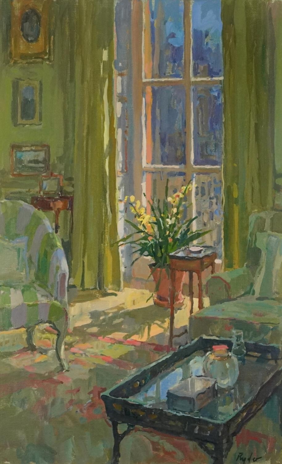 Susan Ryder | Drinks at twilight | MutualArt