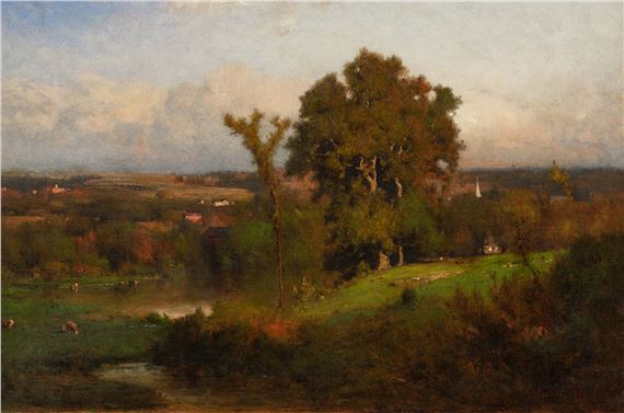 George Inness | Autumn oaks | MutualArt