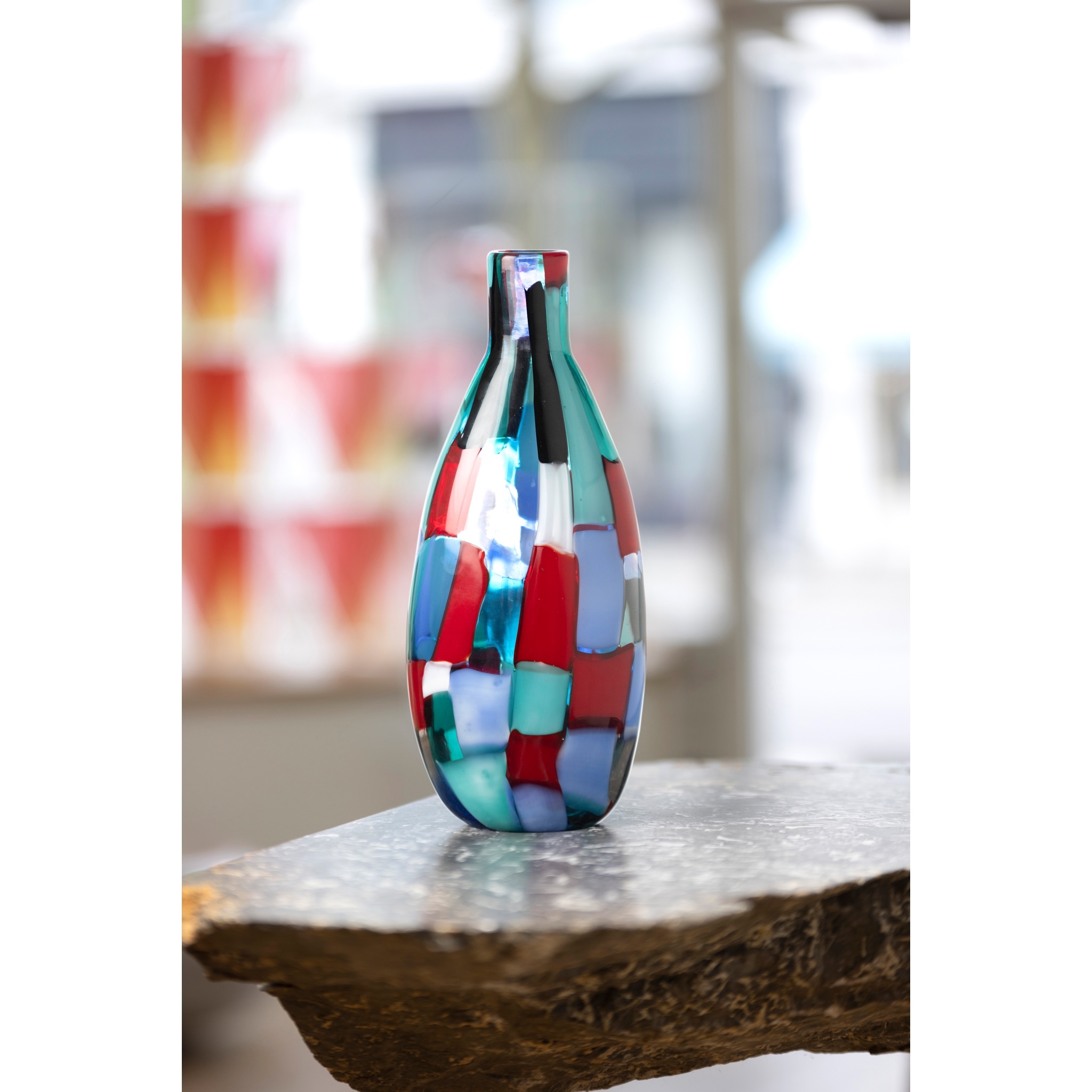 Fulvio Bianconi | 'Arlechino' Pezzato vase | MutualArt