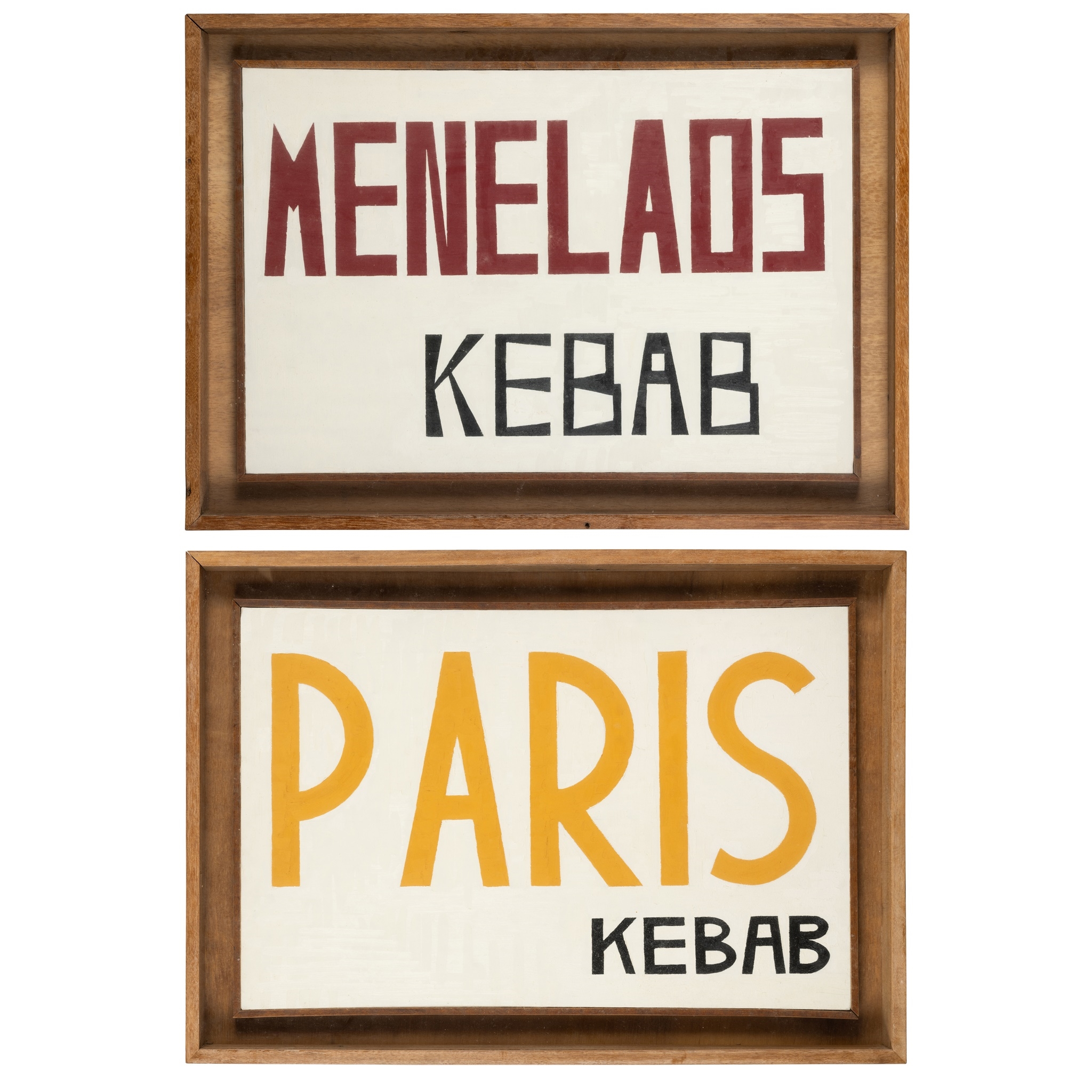 Keith Coventry | Untitled (Paris Kebab and Menelaos Kebab) | MutualArt