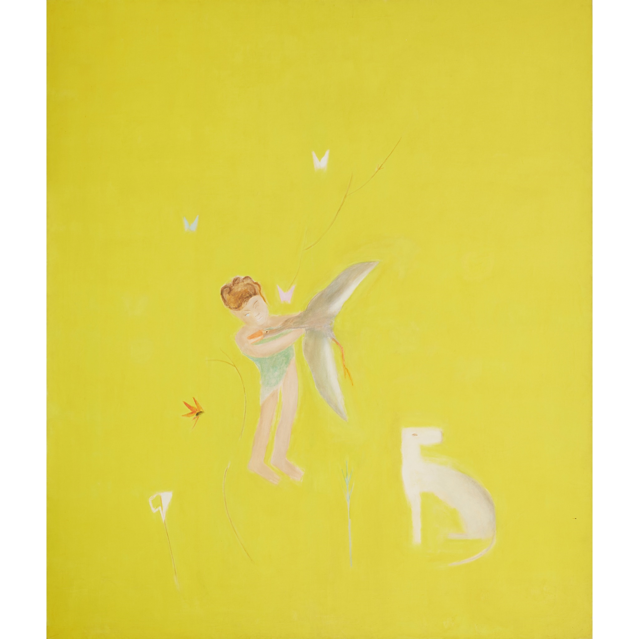 Craigie Aitchison | Boy With A Duck | MutualArt